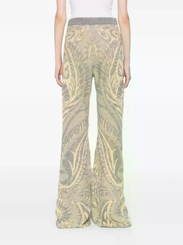 Etro Patterned Intarsia Wool Trousers