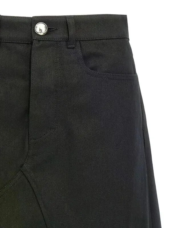 JIL SANDER Denim Midi Skirt