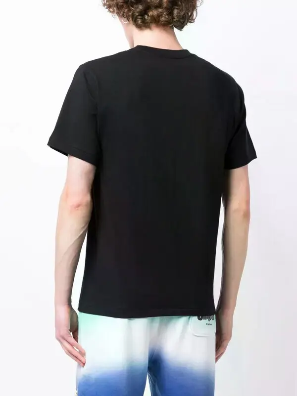 A BATHING APE Logo-print Cotton T-shirt - Black