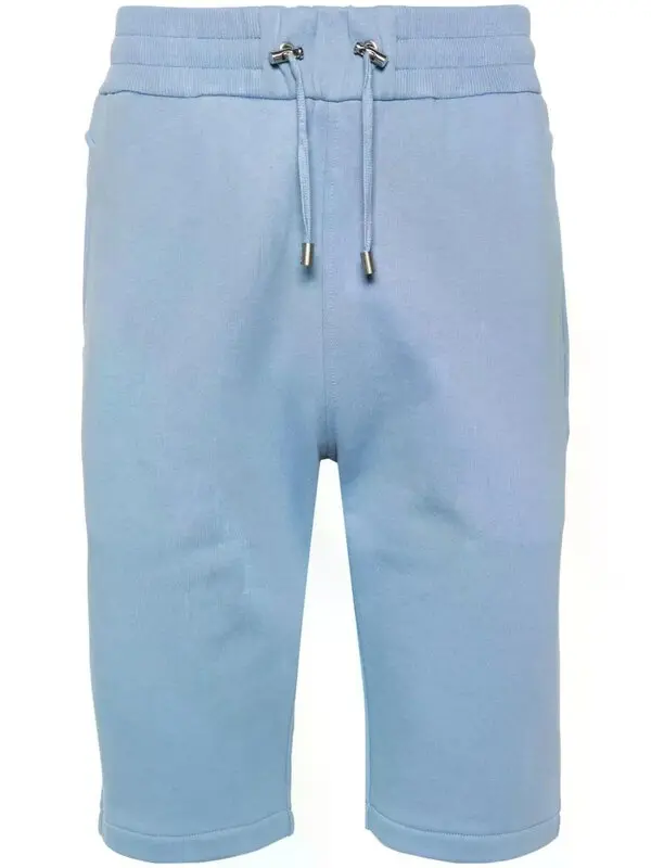 Balmain Logo-flocked Cotton Track Shorts