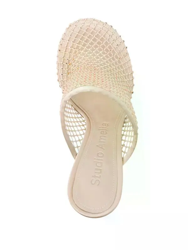 Studio Amelia 80mm Dolly Mules - Neutrals