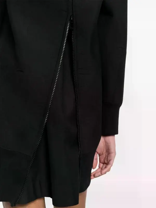 Sacai Layered Cotton Sweatshirt - Black
