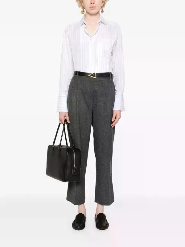 Brunello Cucinelli Pleated Felted Straight Trousers