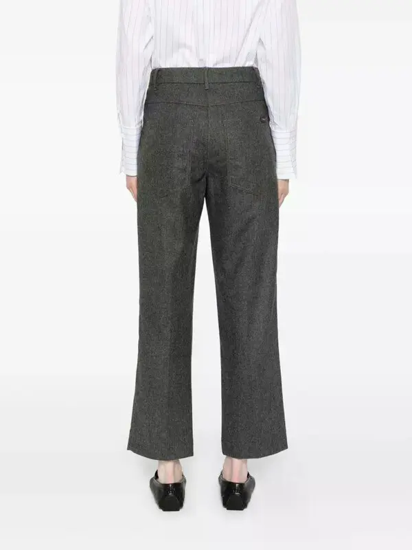 Brunello Cucinelli Pleated Felted Straight Trousers