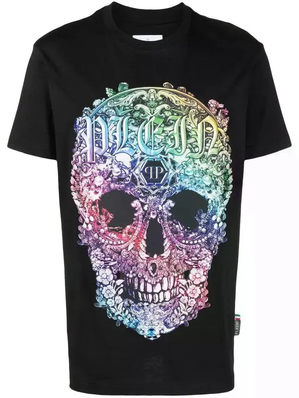 Philipp Plein Baroque Skull-print T-shirt - Black