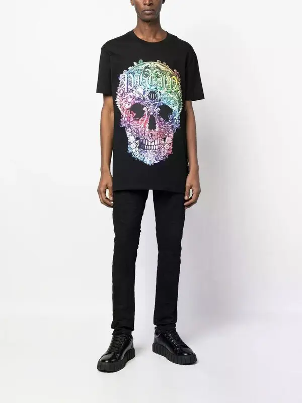 Philipp Plein Baroque Skull-print T-shirt - Black