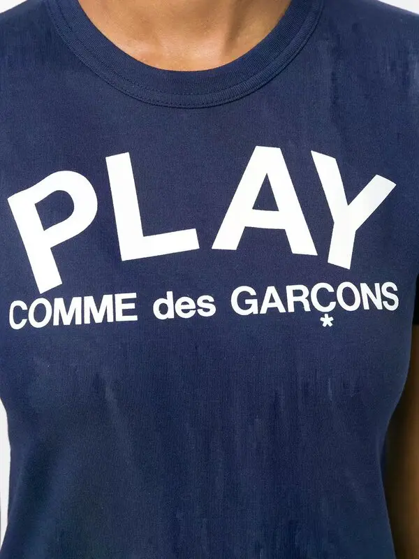 Play Comme Des Garcon Slim-fit Logo T-shirt