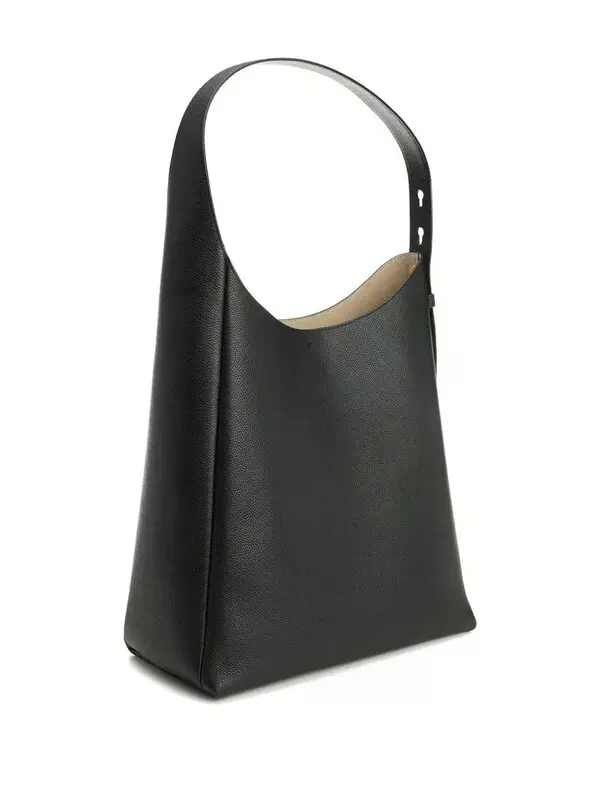 Tory Burch Romy Leather Shoulder Bag - Black