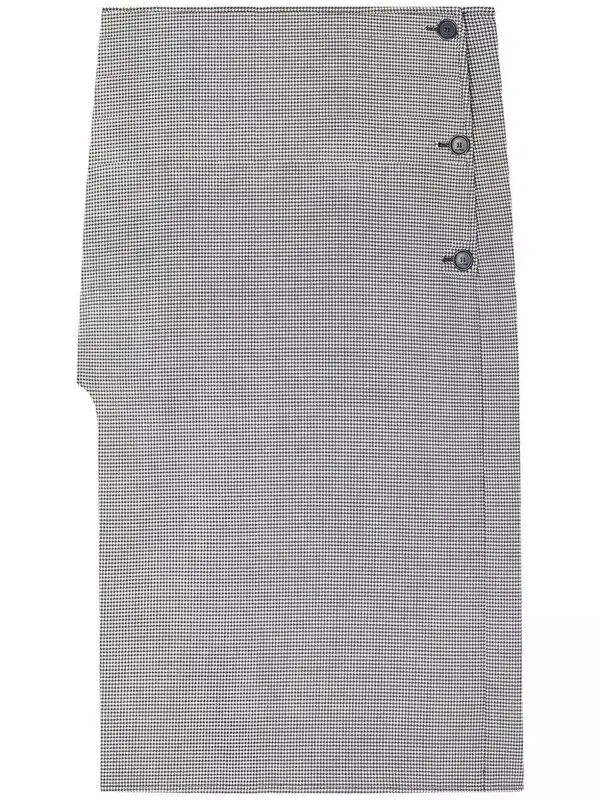 COURREGES Houndstooth Midi Skirt