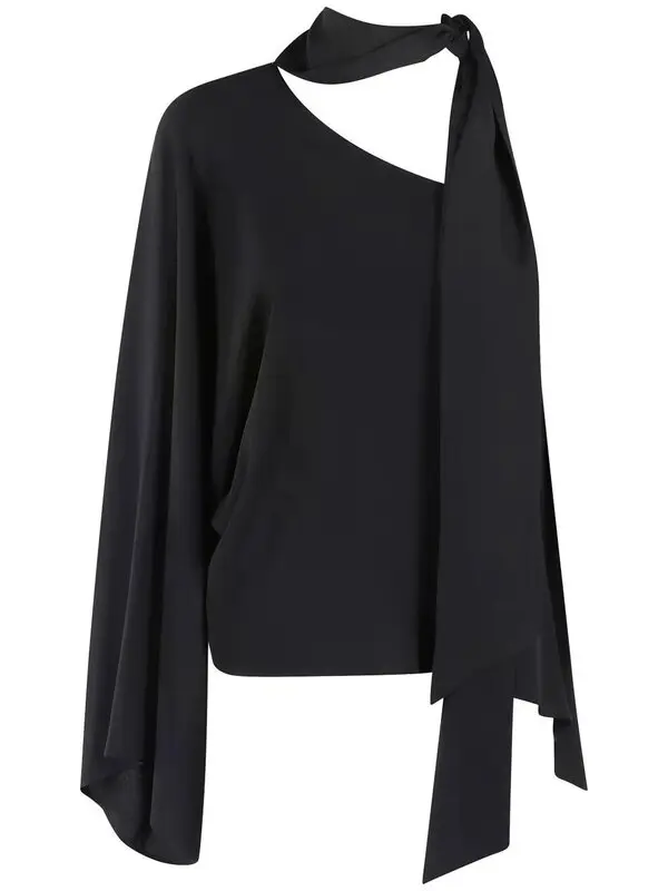 Federica Tosi Crepe-de-chine One-shoulder Blouse