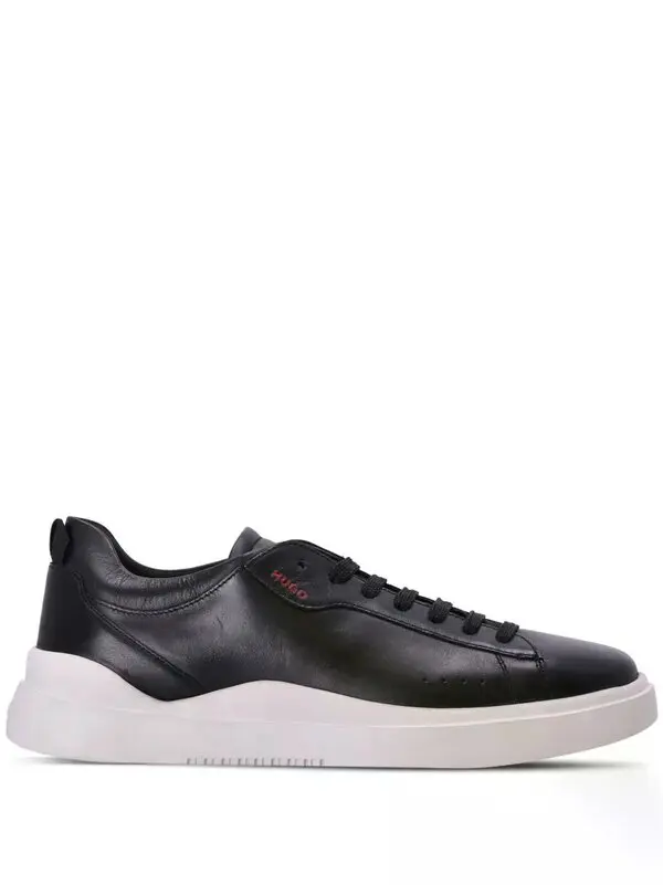 Hugo Logo-debossed Leather Low-top Sneakers