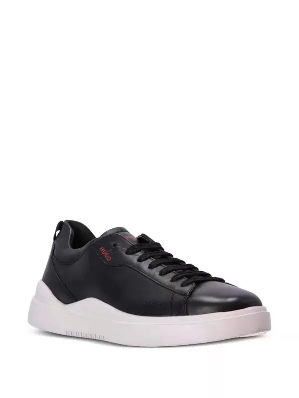 Hugo Logo-debossed Leather Low-top Sneakers