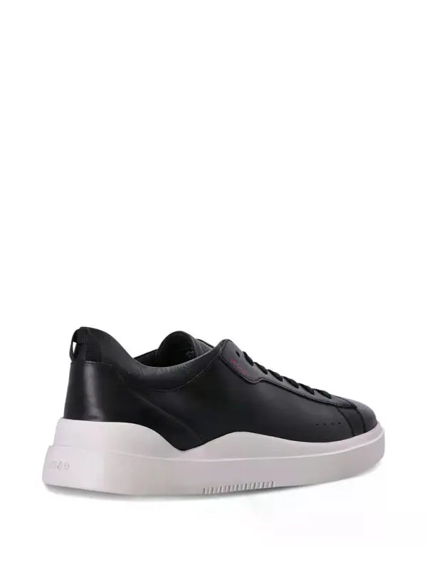 Hugo Logo-debossed Leather Low-top Sneakers