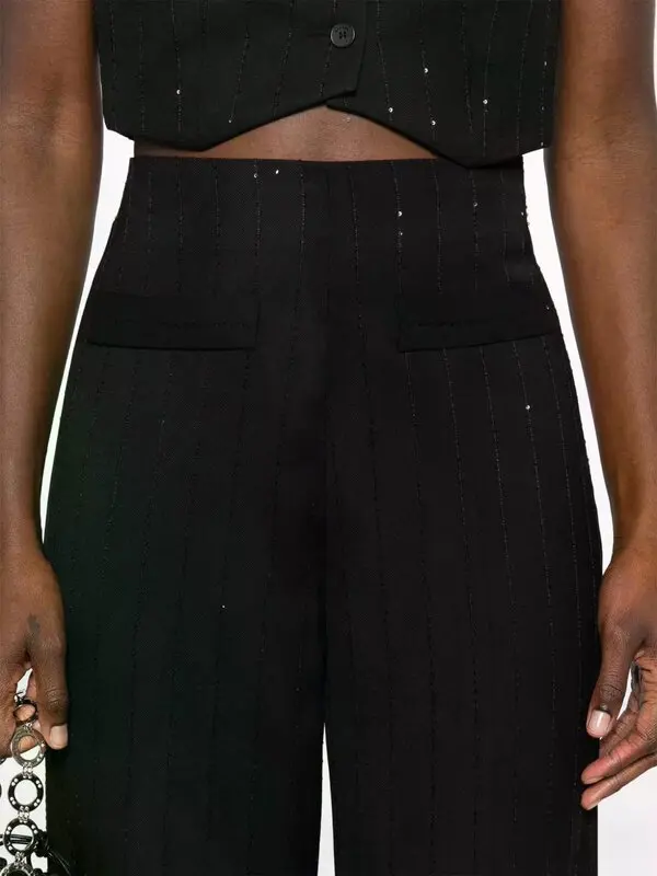 Sandro Sequined Palazzo Pants