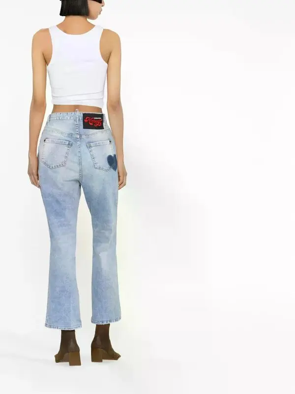 Dsquared2 High-waisted Cropped Flared Jeans