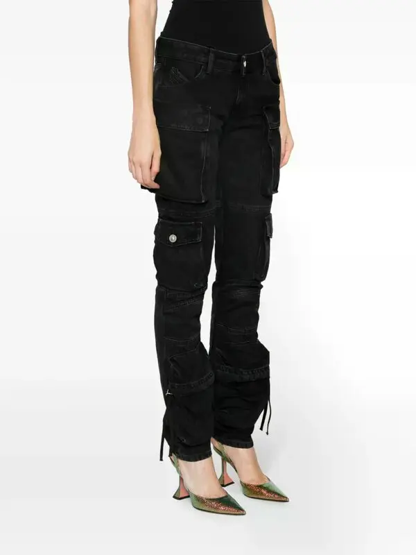 Attico Essie Cargo Jeans - Black