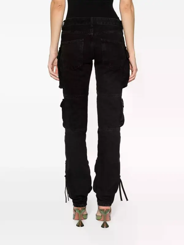 Attico Essie Cargo Jeans - Black