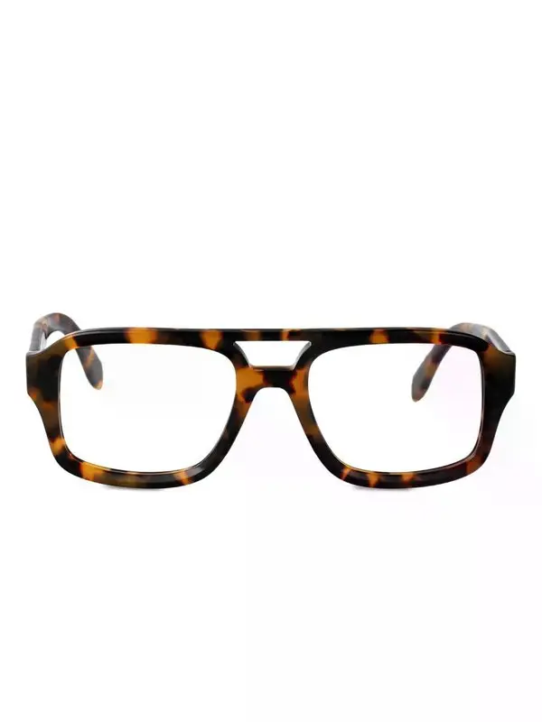 Palm Angels Tortoiseshell-effect Glasses - Brown