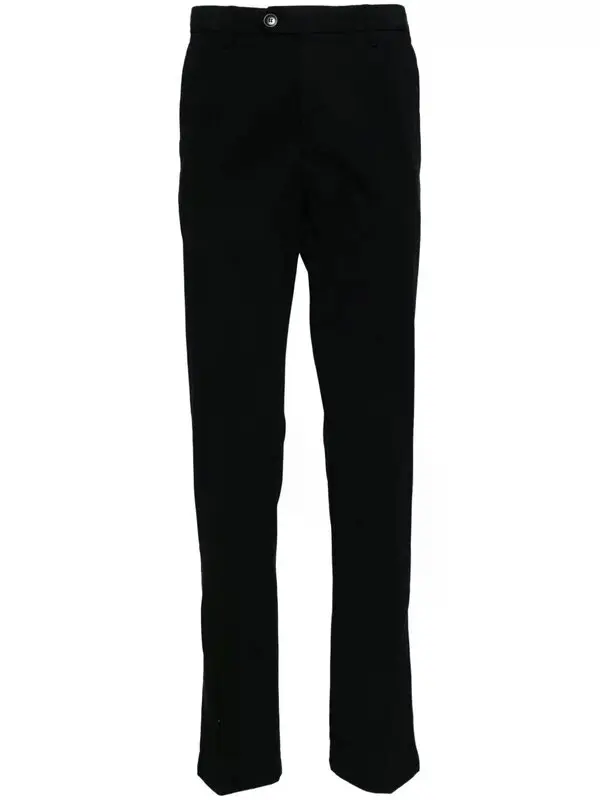 Canali Gabardine Chino Trousers - Blue
