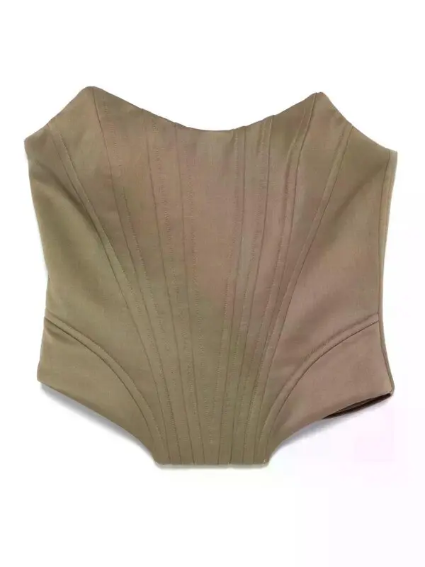 Giuseppe Di Morabito Corset Bandeau Top - Green