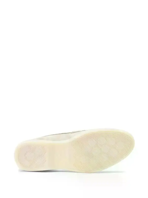 SCAROSSO Luciana Calf-leather Loafers - Neutrals