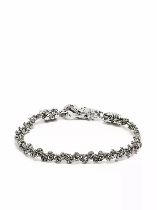 Emanuele Bicocchi Braided Knot Bracelet - Silver