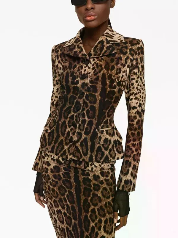 Dolce & Gabbana Leopard-print Midi Skirt