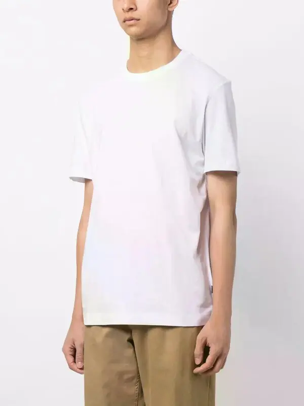 BOSS Logo-print Cotton T-shirt - White