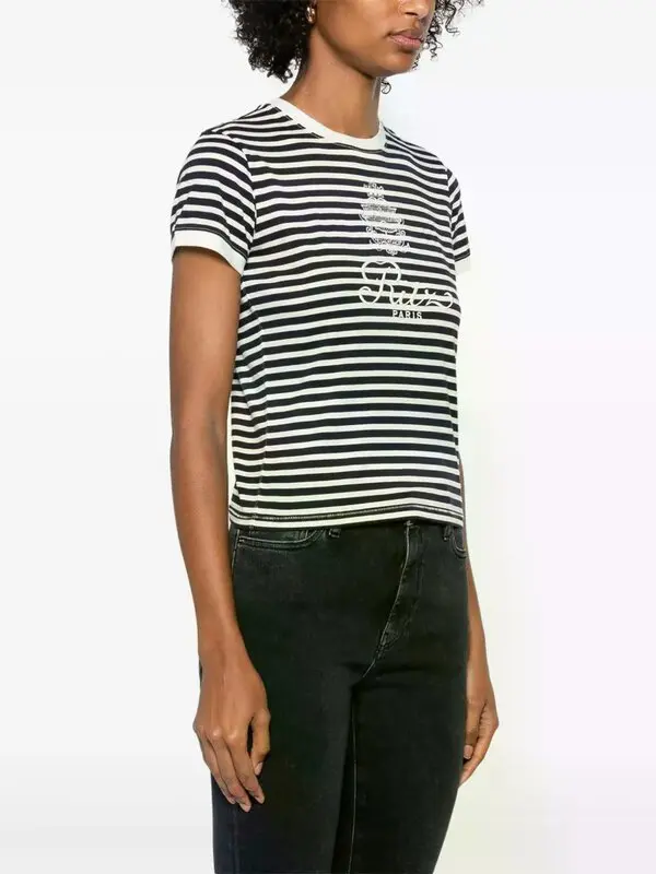 FRAME Logo-embroidered T-shirt