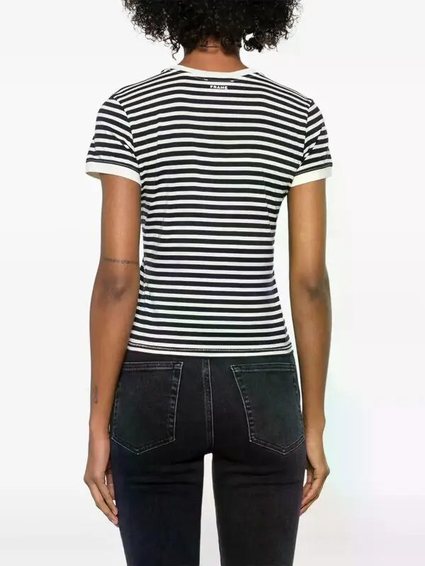 FRAME Logo-embroidered T-shirt