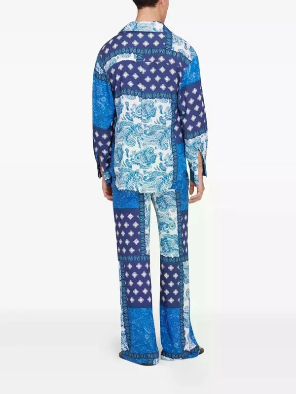 DONDE ESTEBAN Patchwork-print Shirt
