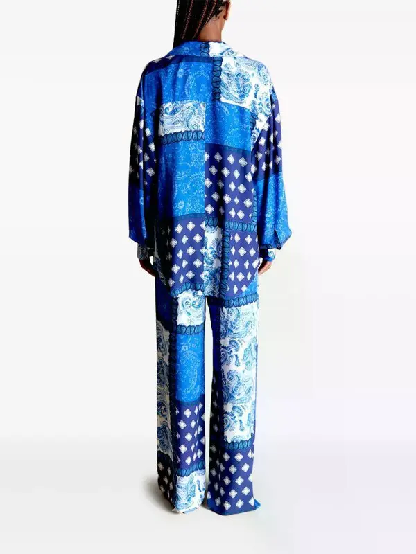 DONDE ESTEBAN Patchwork-print Shirt