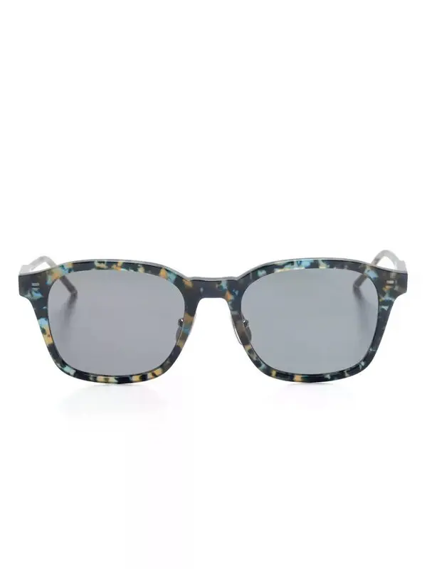 Thom Browne Abstract-pattern Sunglasses - Blue