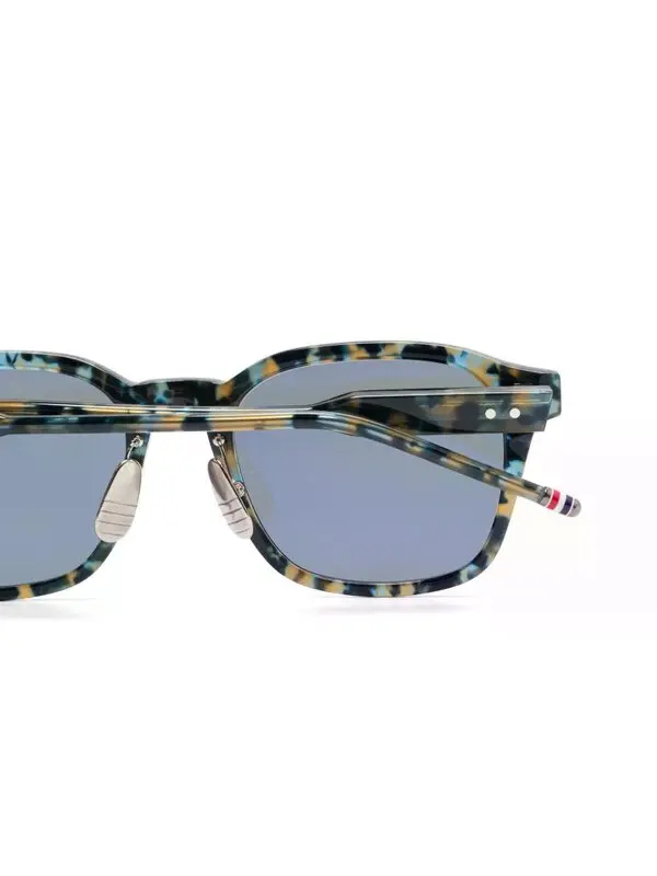 Thom Browne Abstract-pattern Sunglasses - Blue