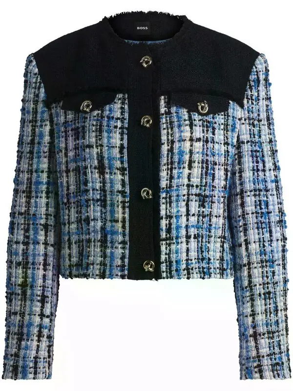 BOSS Tweed Jacket - Blue