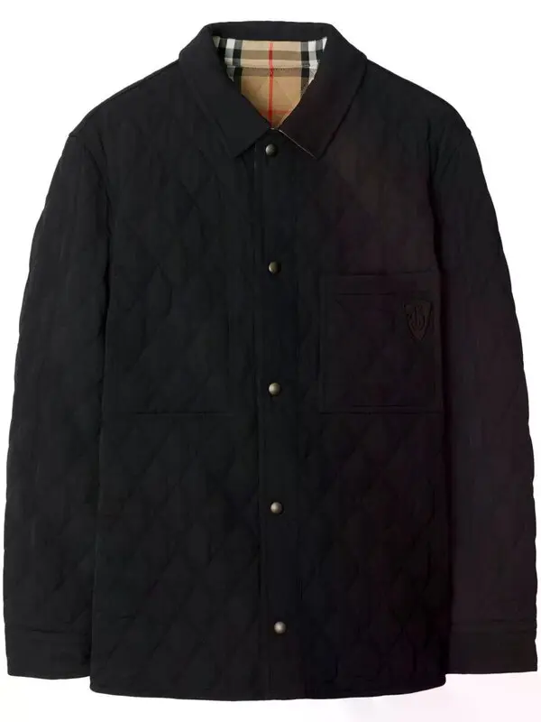 Burberry Reversible Quilted Overshirt - Black