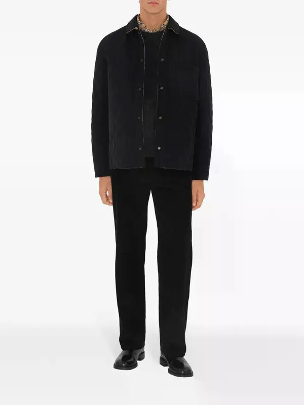 Burberry Reversible Quilted Overshirt - Black