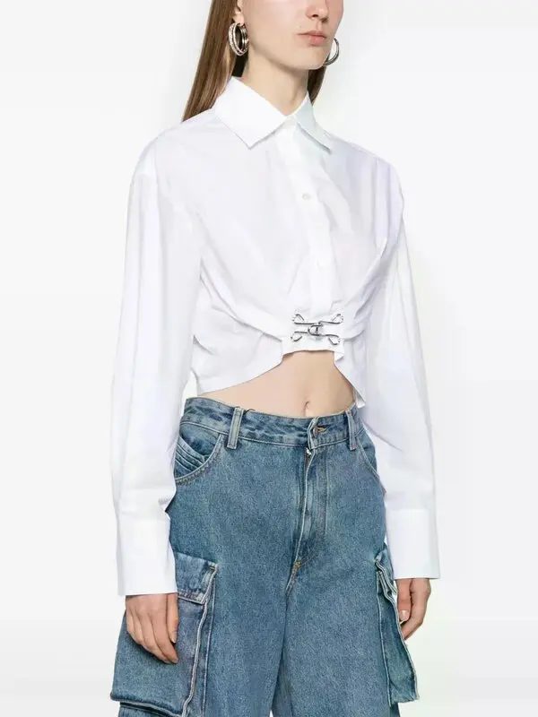 Moschino Poplin Cropped Shirt