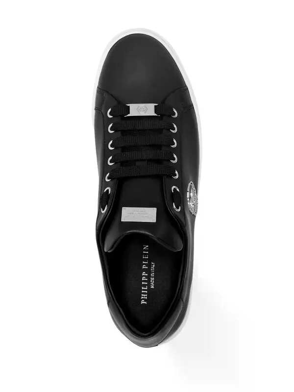 Philipp Plein Skull-appliqué Leather Sneakers