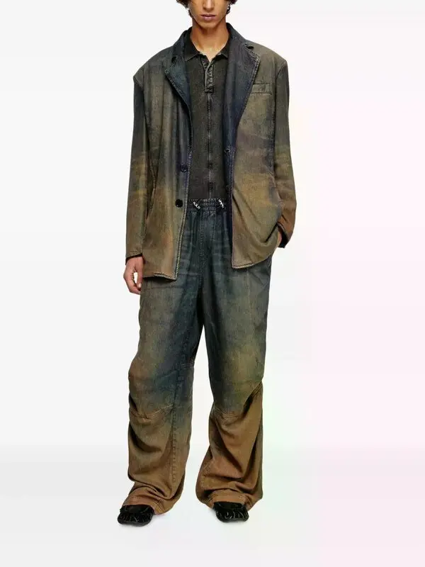 DIESEL® D-reg-s Distressed Denim Blazer