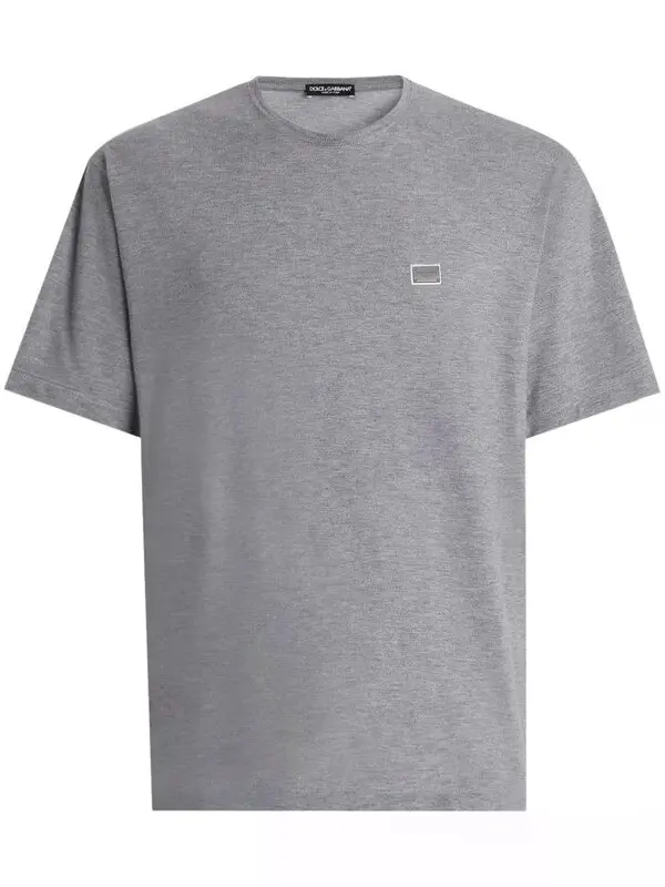 Dolce & Gabbana Logo-plaque Cotton T-shirt