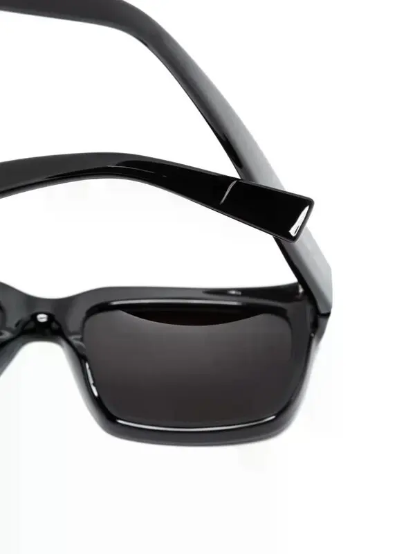 Saint Laurent Logo-print Rectangle-frame Sunglasses