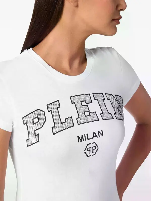 Philipp Plein Crystal-logo Cotton T-shirt