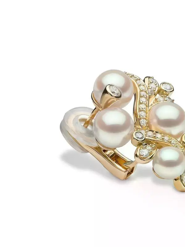 Yoko London 18kt Diamond And Pearl Earrings