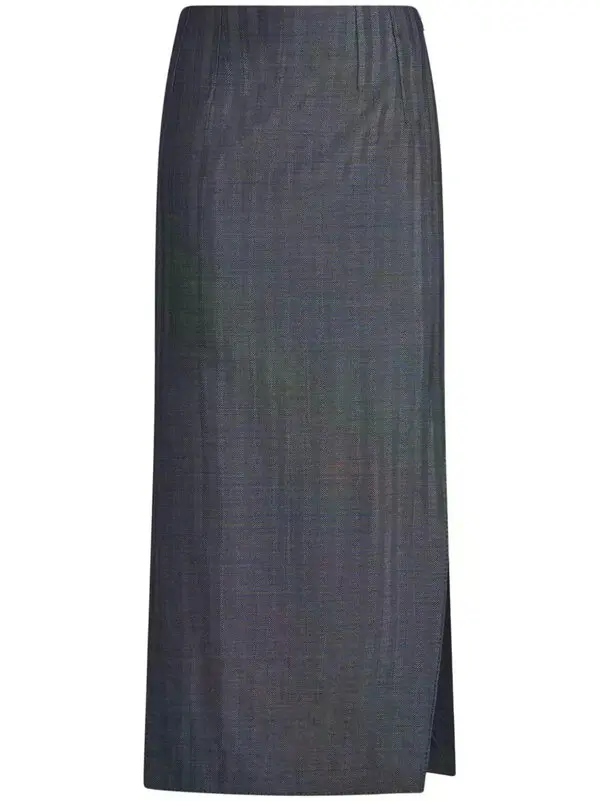 Etro Stripe-jacquard Wool Pencil Skirt