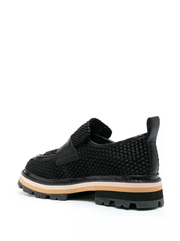 Ash Genial Textured Leather Loafers