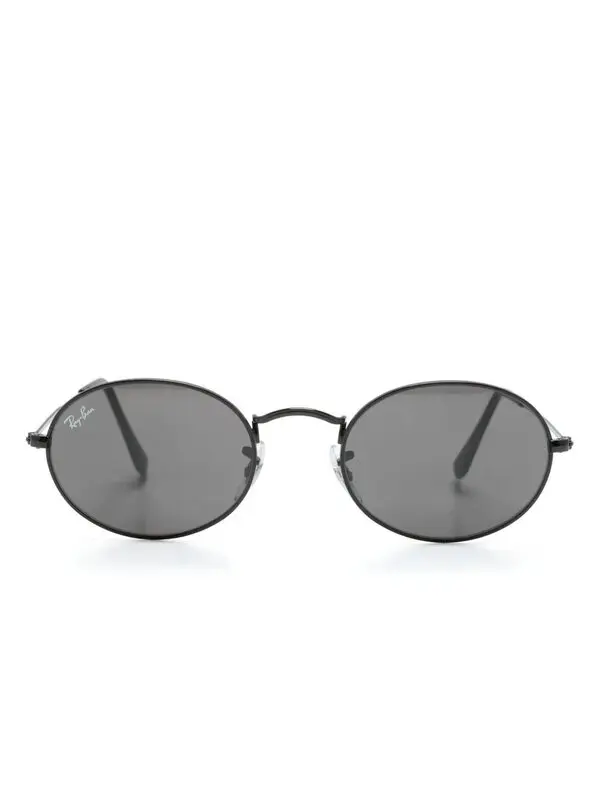Ray-ban Oval-frame Sunglasses - Black