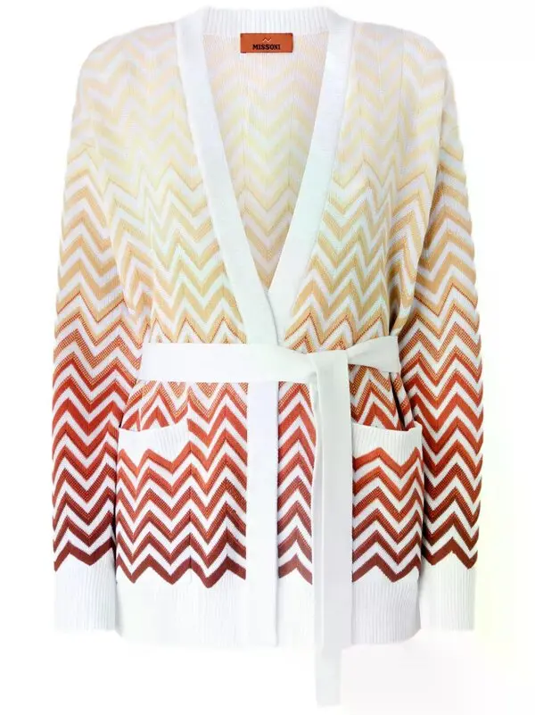 Missoni Dégradé Chevron Cardigan - Neutrals