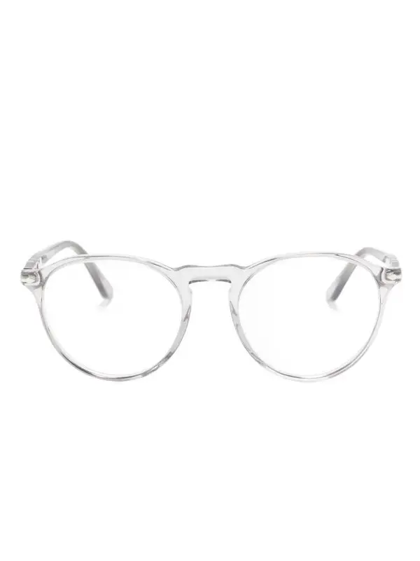 Persol Transparent Round-frame Glasses - Grey