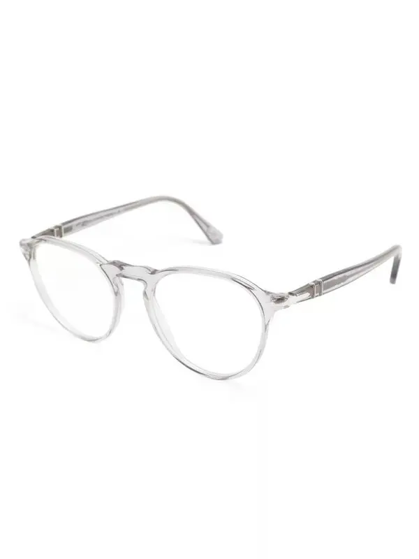 Persol Transparent Round-frame Glasses - Grey